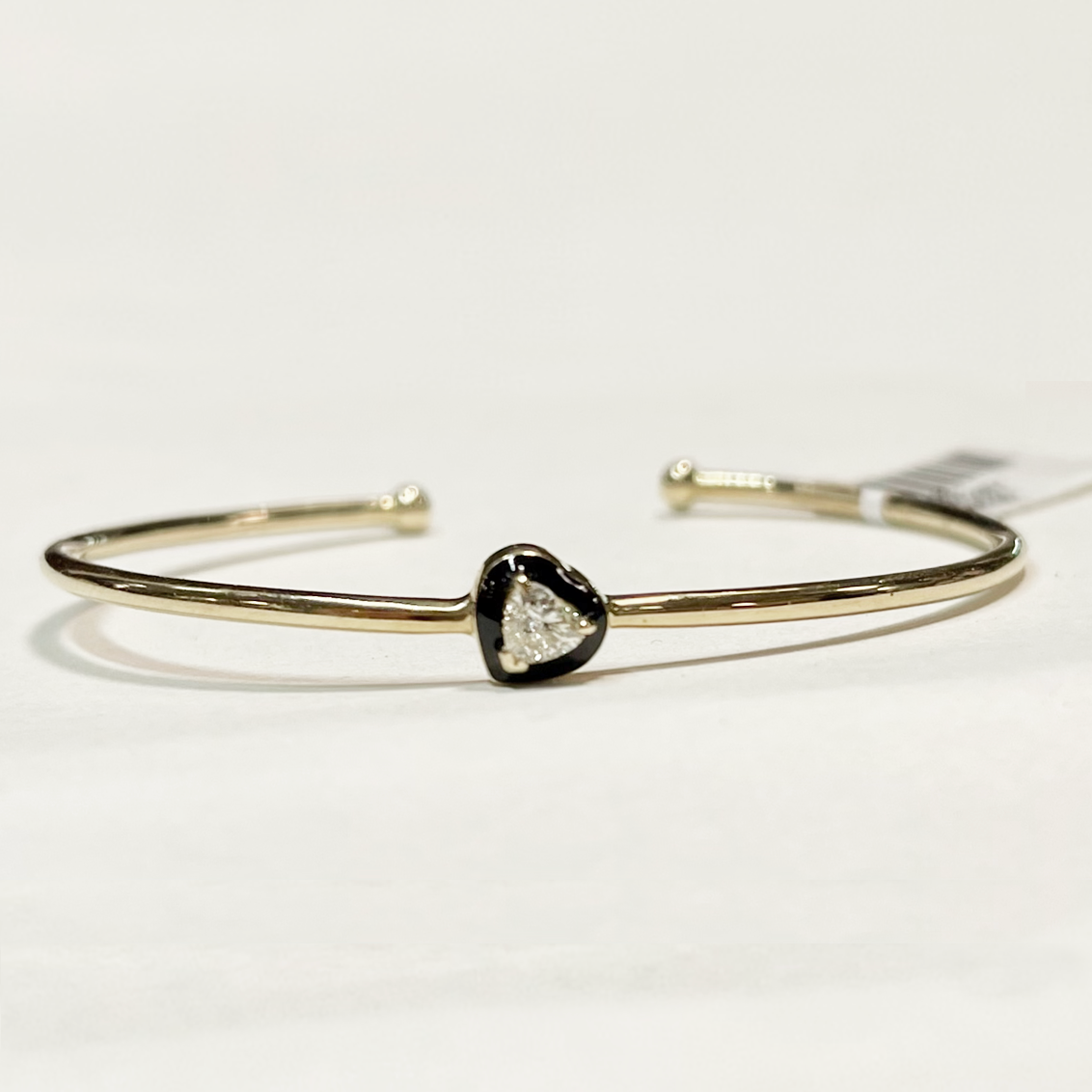Heart Shaped Diamond And Enamel Bracelet – AlexParkJewelry